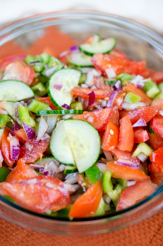 Shopska Salad (Bulgarian Salad) | Delicious Meets Healthy