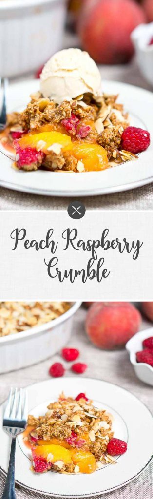 Peach Raspberry Crumble | Delicious Meets Healthy